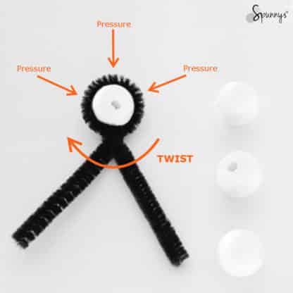 How to make Pipe Cleaner Penguins - SPUNNYS winter DIY Crafts