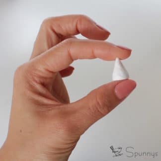 Spun Cotton Cones for Arts and Crafts - 4 sizes - SPUNNYS