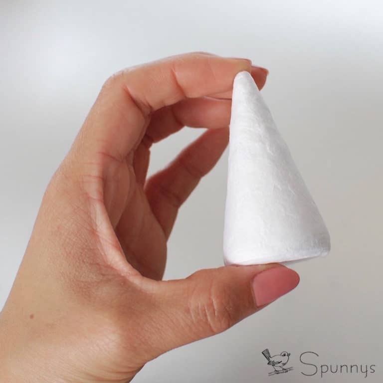 Spun Cotton Cones for Arts and Crafts - 4 sizes - SPUNNYS